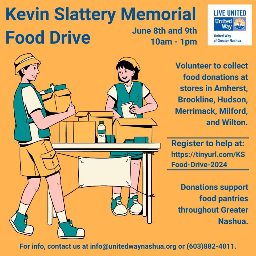 United Way to host annual Kevin Slattery Memorial Food Drive on June 8 ...